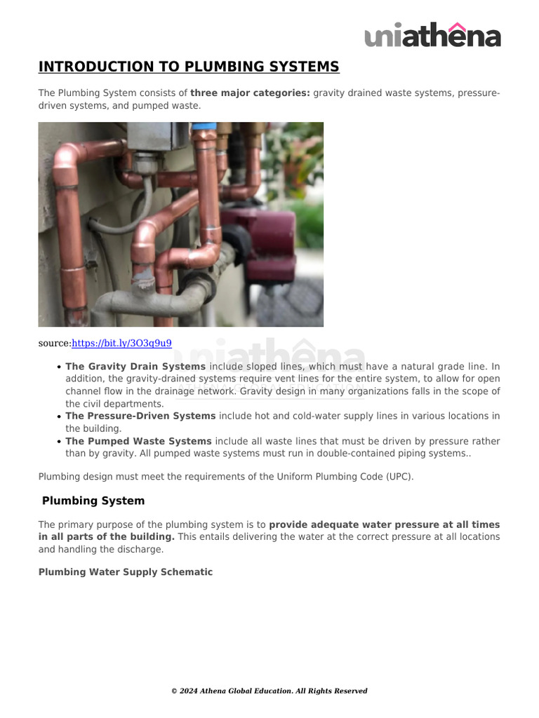 Introduction To Plumbing Systems | PDF | Plumbing | Pump