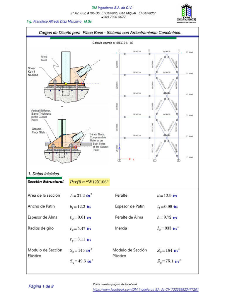 Fuerzas en Placa Base SCBF 1712149630 | PDF | Mecánica de sólidos ...