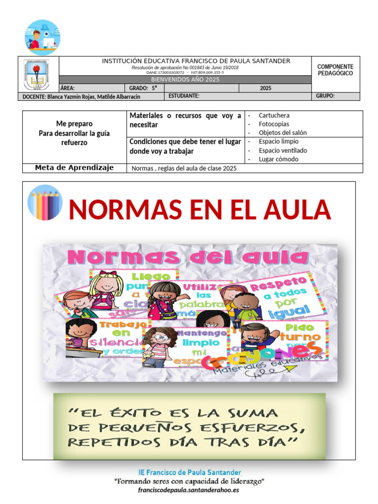 Actividades Pedagógicas para 5º Grado 2025 | PDF | Aprendizaje
