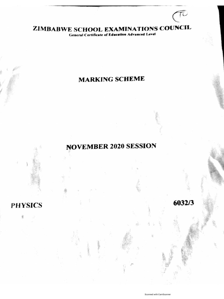 'A' Phy p3 2020 Nov Ms (1) | PDF