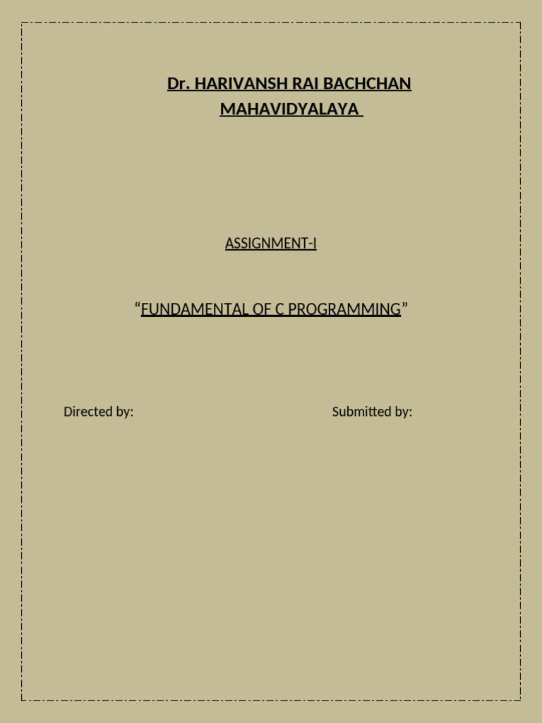 Fundamentals of C and C | PDF | Control Flow | Reserved Word