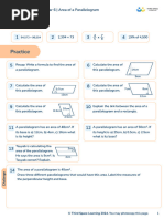 Area of Parallelogram Exam Questions | PDF | Area | Elementary Mathematics