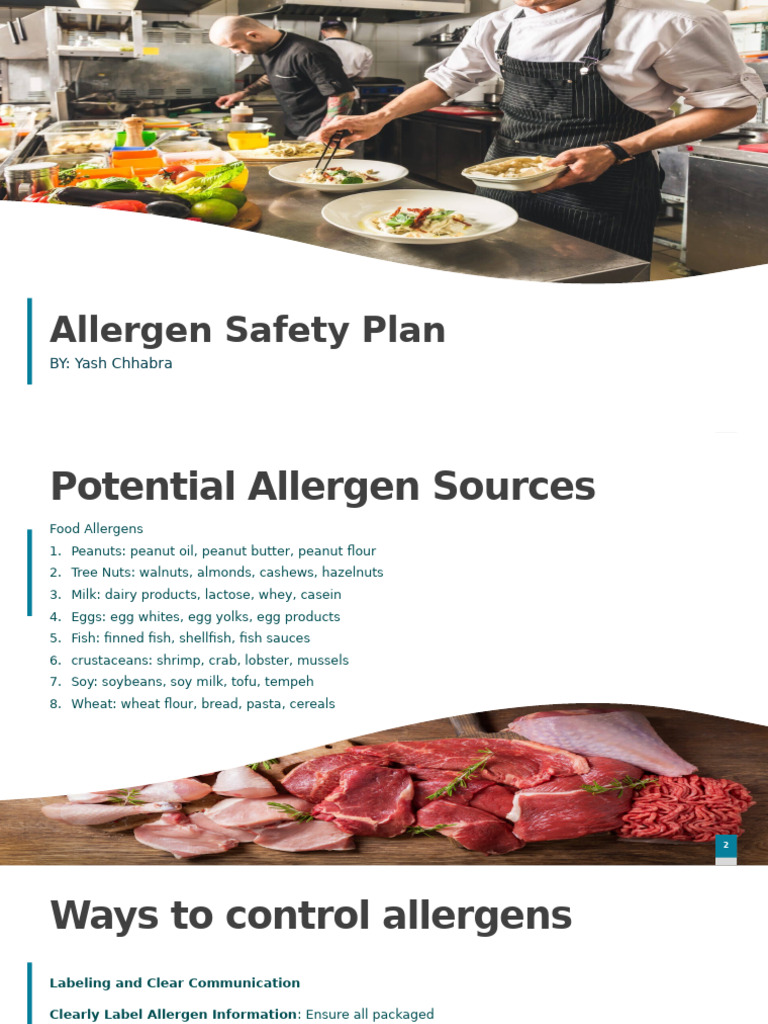 Allergen Safety and Control Guide | PDF | Allergy | Soybean