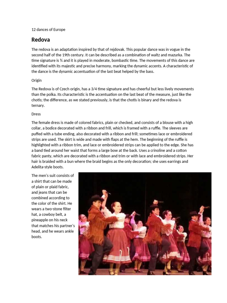 European Folk Dance Guide | PDF | Can Can | Performing Arts