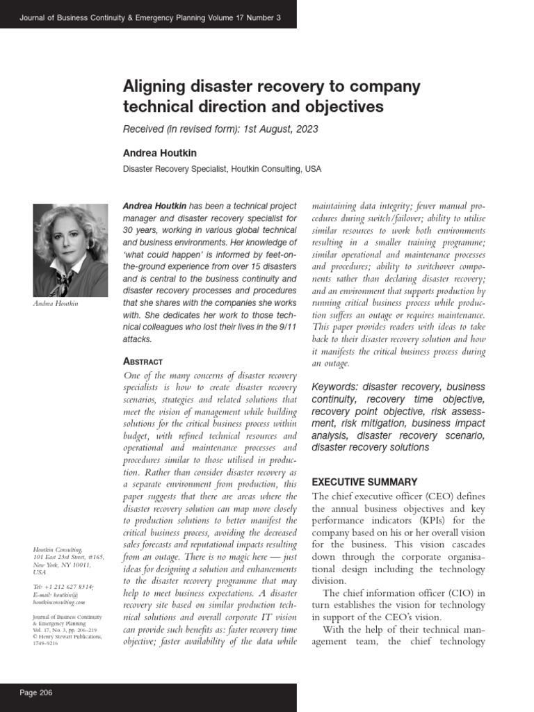 Disaster Recovery Alignment Guide | PDF | Databases | Backup