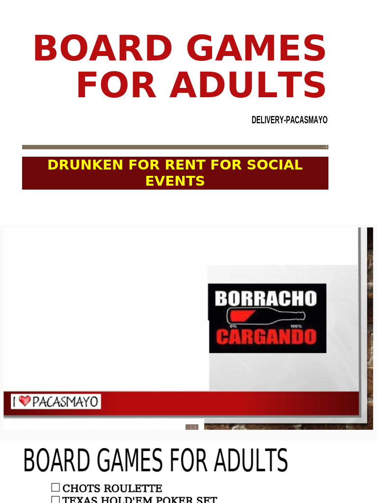 Adult board games | PDF