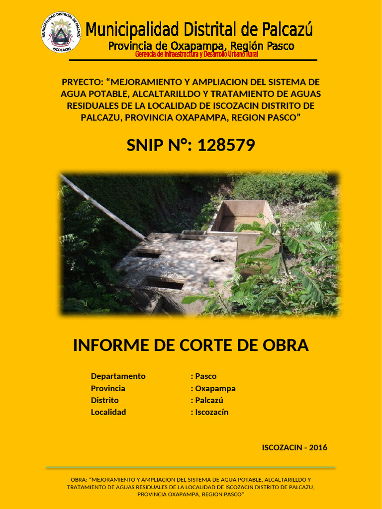 CARATULA INFORME DE CORTE | PDF