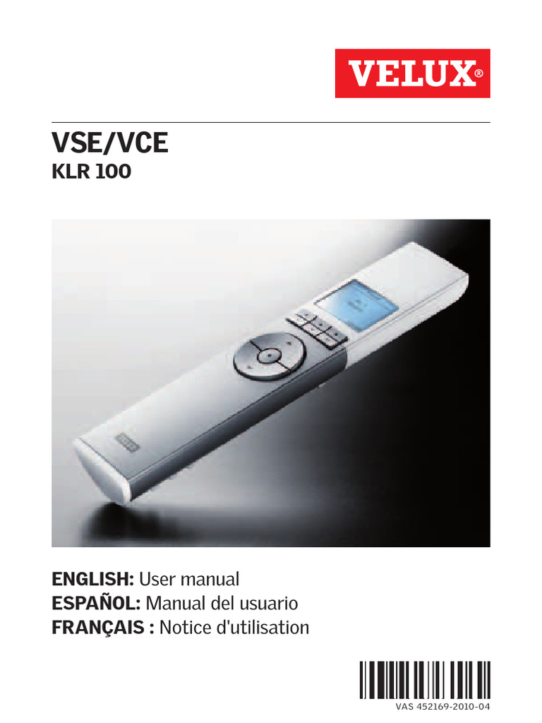 Instrucciones Mando VELUX ESPAÑOL | PDF | Ventana (informática) | Cortina
