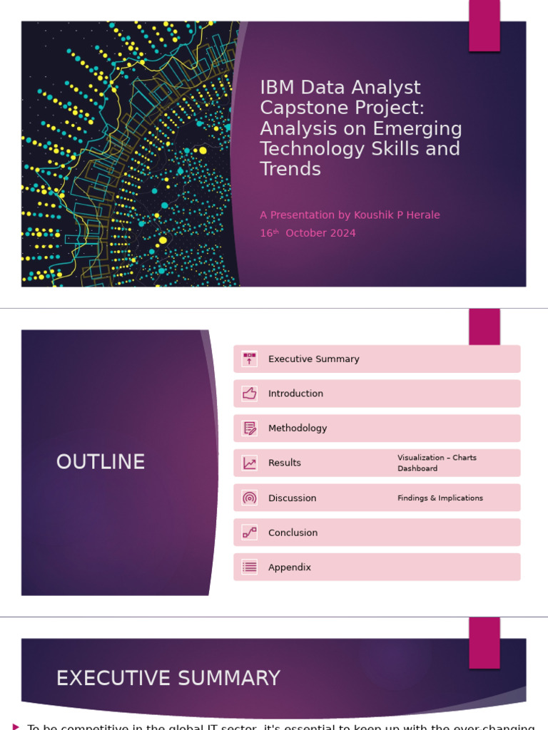 Capstone Presentation | PDF | Data Analysis | Databases