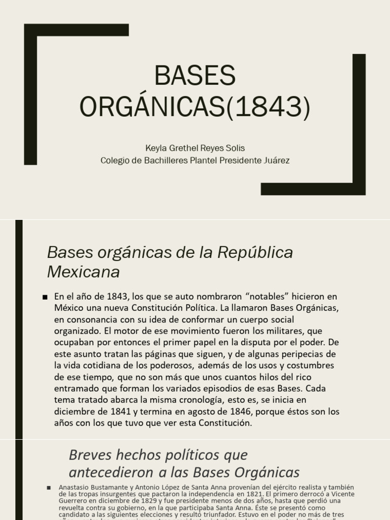 Bases Organicas - Keyla | PDF | México | Gobierno