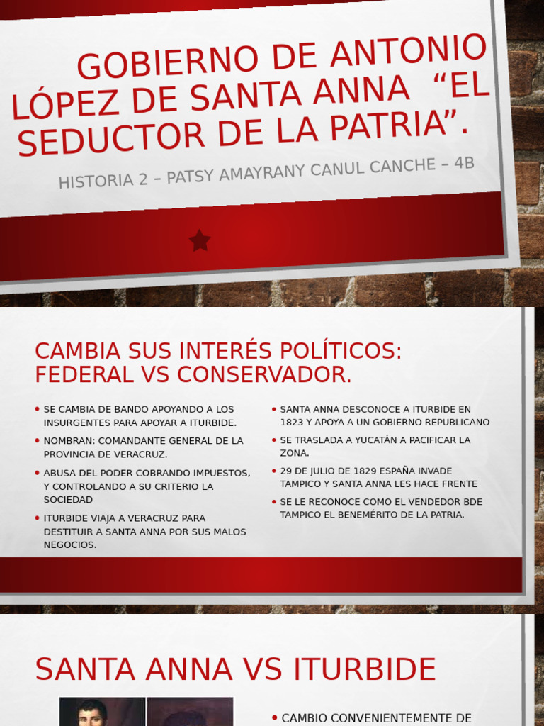 Gobierno de Santa Anna - PATSY CANUL | PDF | México