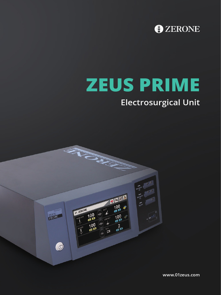 Zeus Prime Electrosurgical Unit Overview | PDF | Medical Specialties ...