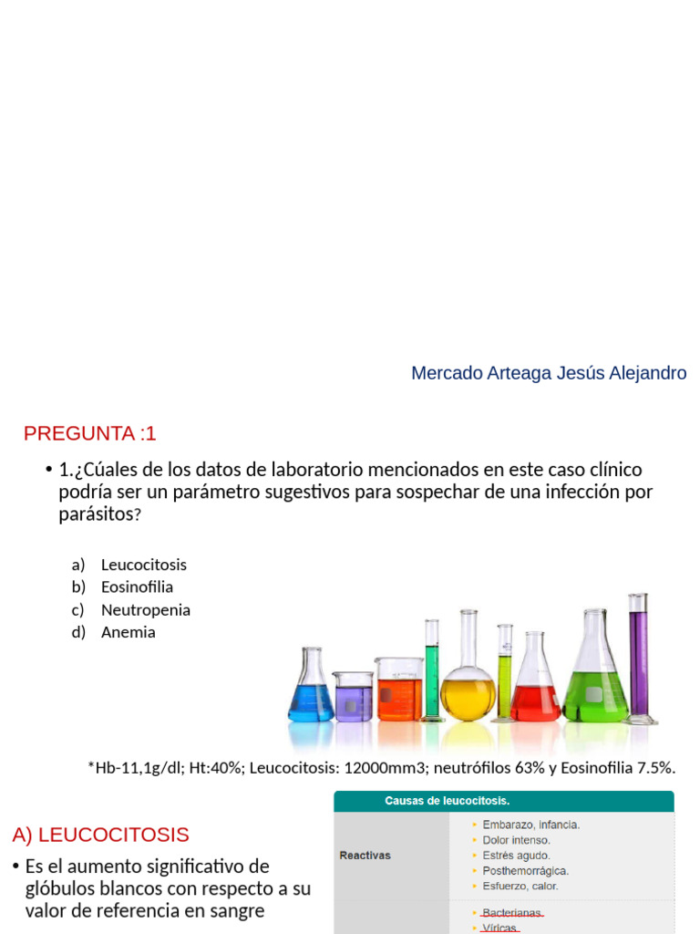 Pregunta 1-Lab Clinico | PDF | Leucocito | Medicina CLINICA