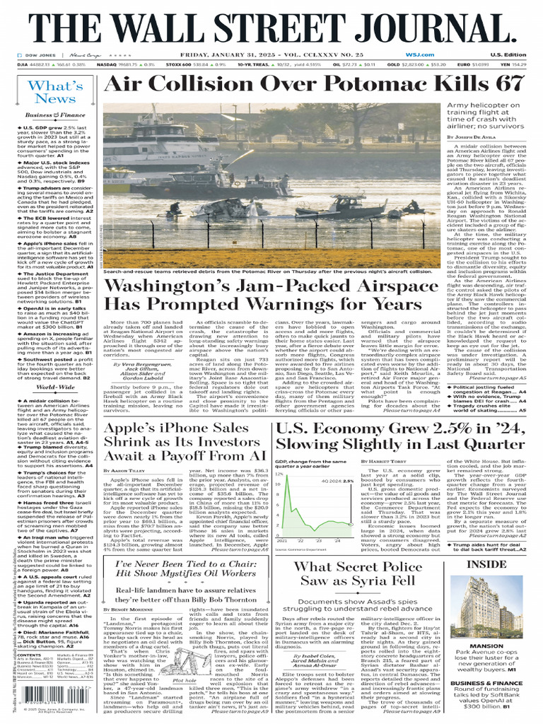 The Wall Street Journal - January 31, 2025 | PDF