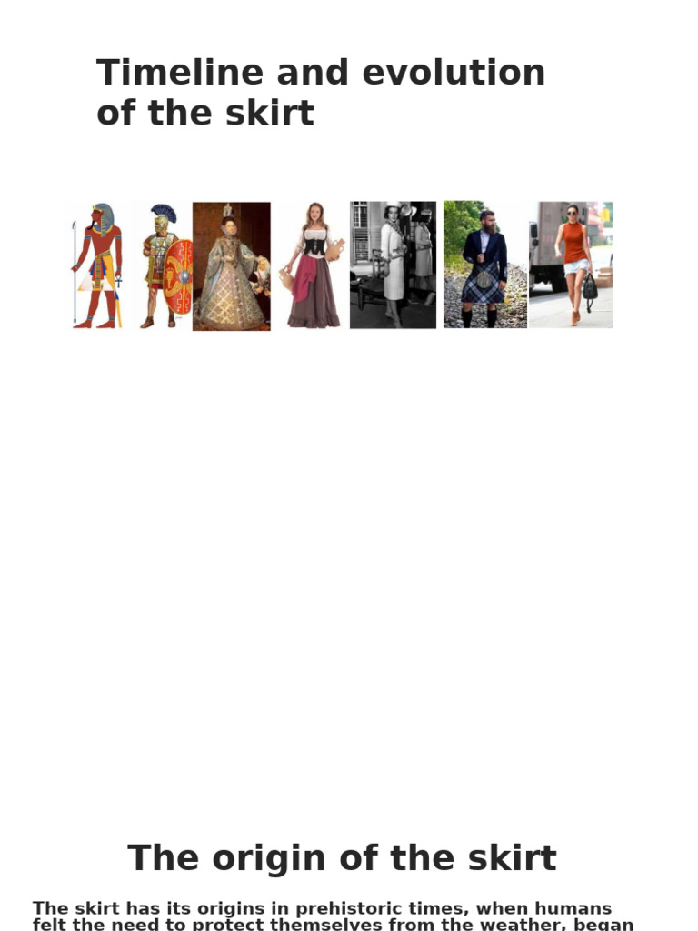 Evolution of Skirts Through History | PDF | Skirt | Clothing