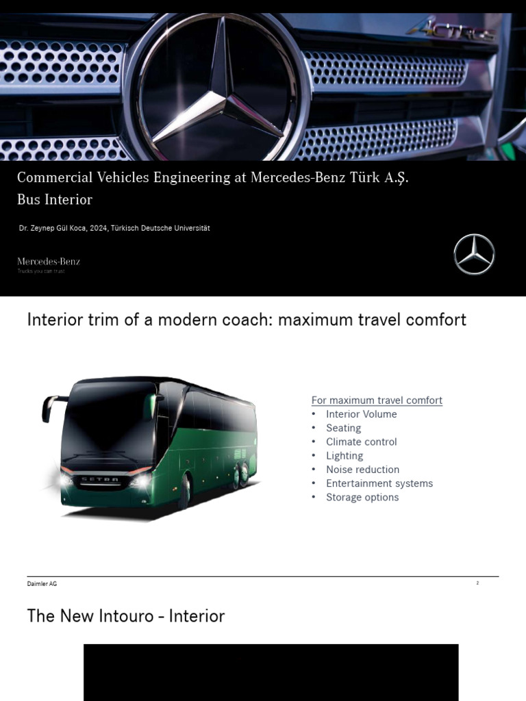Mercedes Bus Interior Innovations | PDF | Bus | Window