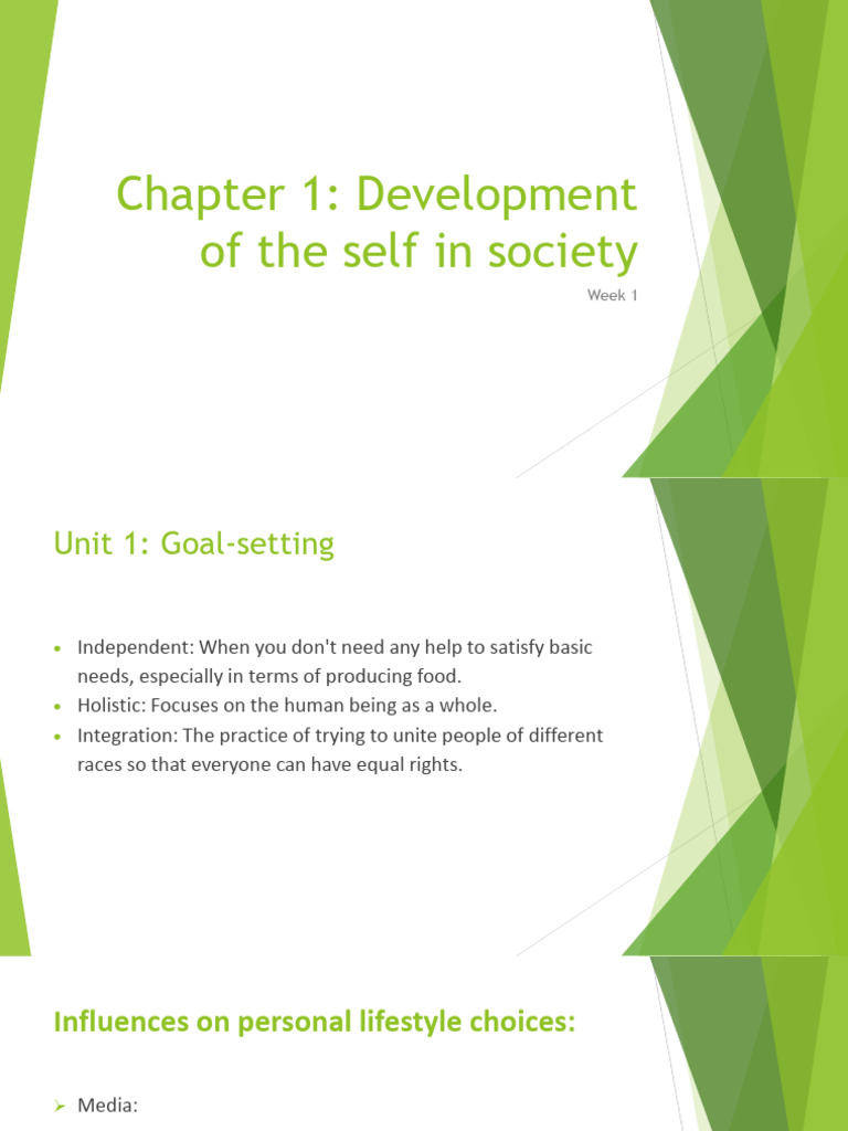 Week 1 - Unit 1 Goal setting | PDF | Goal Setting | Behavior Modification