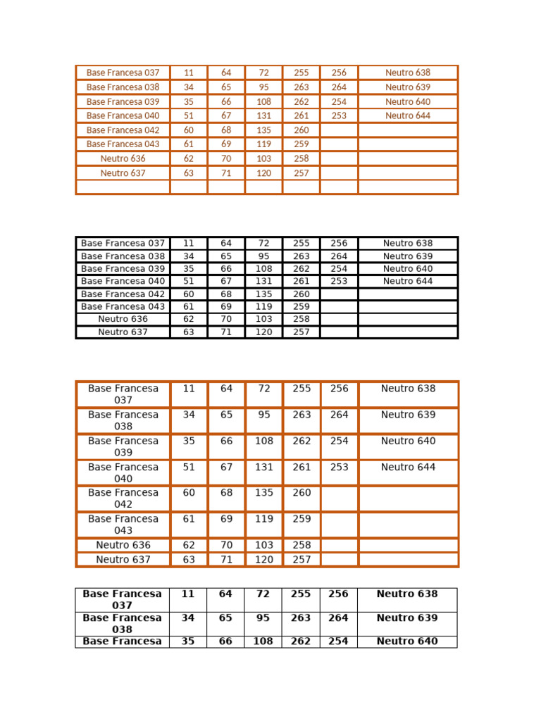 Base Francesa 037 | PDF
