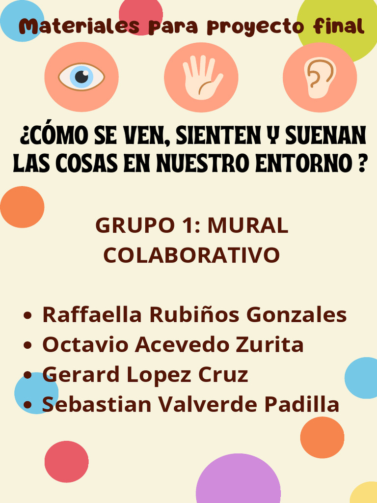 Materiales para Proyectos Finales | PDF