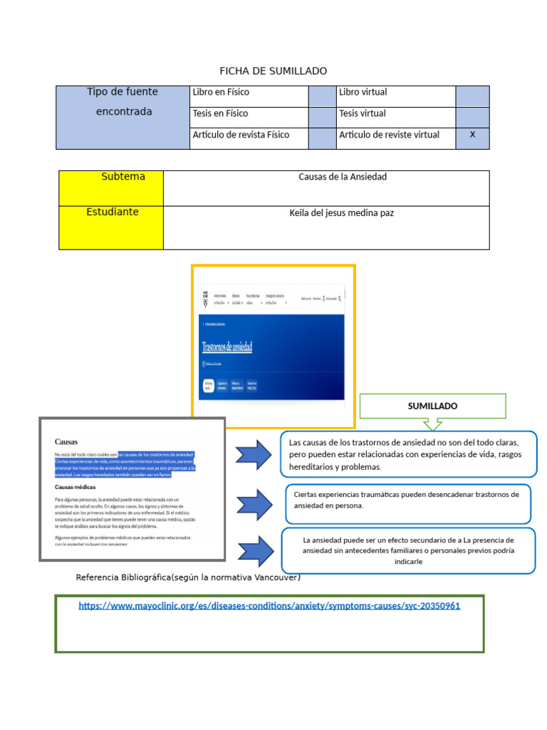 FICHA DE SUMILLADO-Sesion 3 Keyla. | PDF