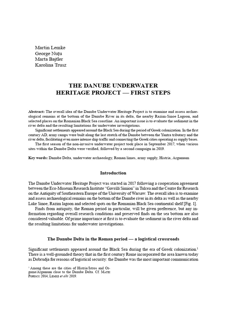 Novensia 29 4 Lemke Nutu Trusz Bajtler | PDF | Shipwrecks | River Delta
