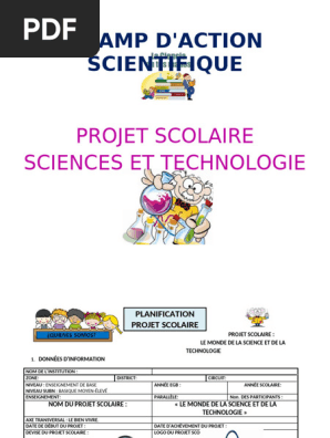 Projet Scientifique Scolaire Appel à Labellisation] Année