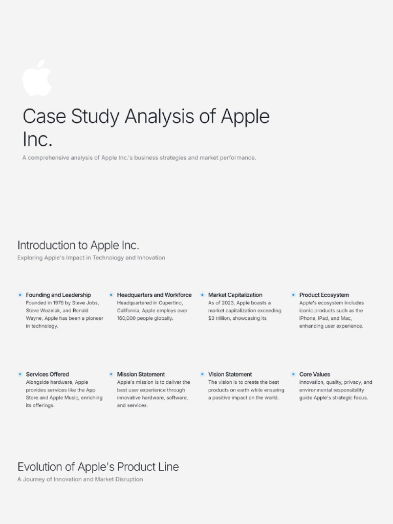 TMRW Case Study Analysis of Apple Inc. | PDF