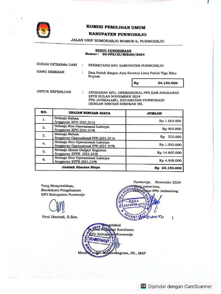 BTT OPERASIONAL BULAN NOVEMBER 2024 - 1 - Compressed | PDF