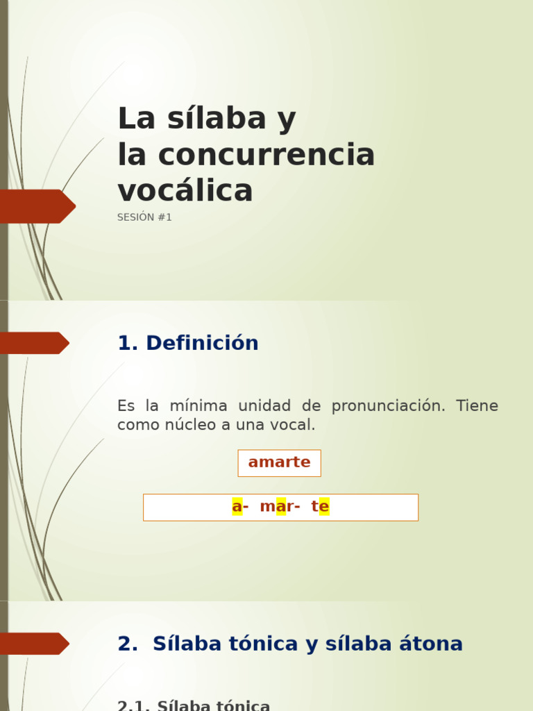 SÍLABA | PDF | Sílaba | Voz humana