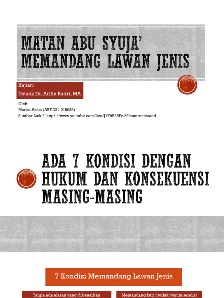 Hukum Memandang Lawan Jenis dalam Islam | PDF