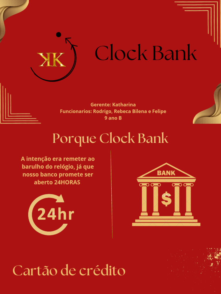 Clock Bank: Serviços e Benefícios 24h | PDF