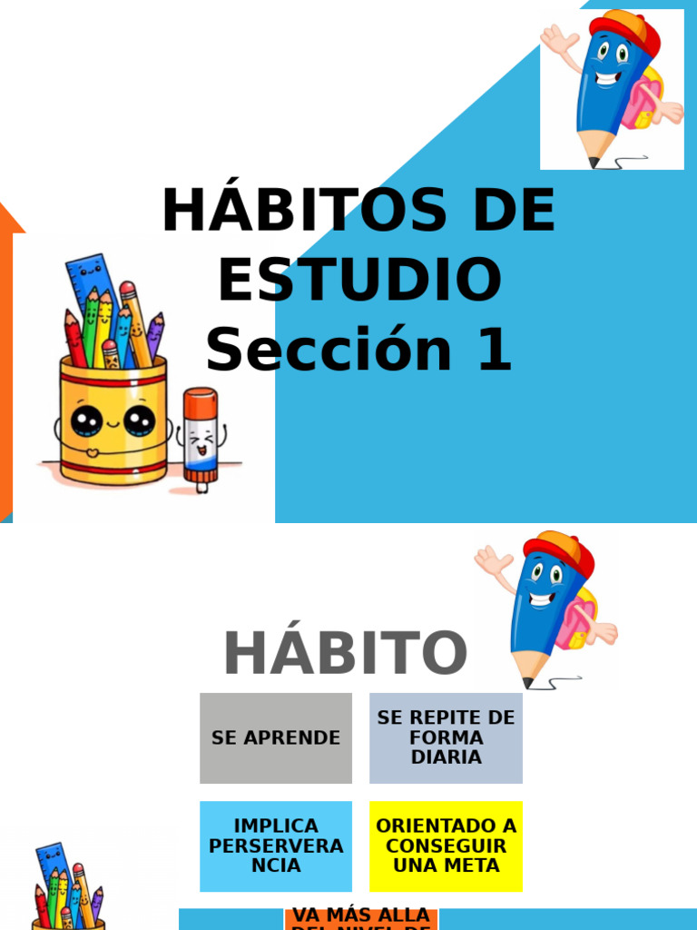 Presentación HABITOS DE ESTUDIO | PDF