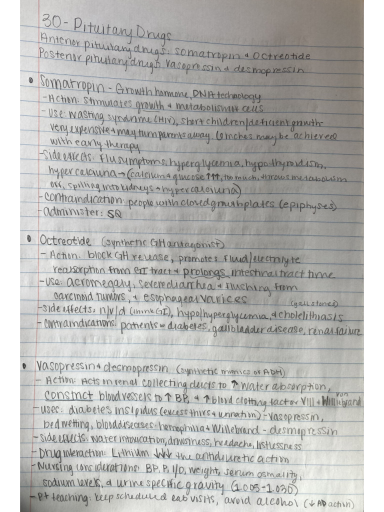 Nursing Med Surg and Pharmacology Notes | PDF