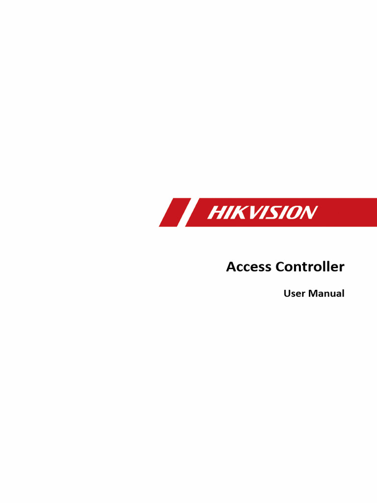 Hikvision Access Controller Manual | PDF | Access Control | Computer Security