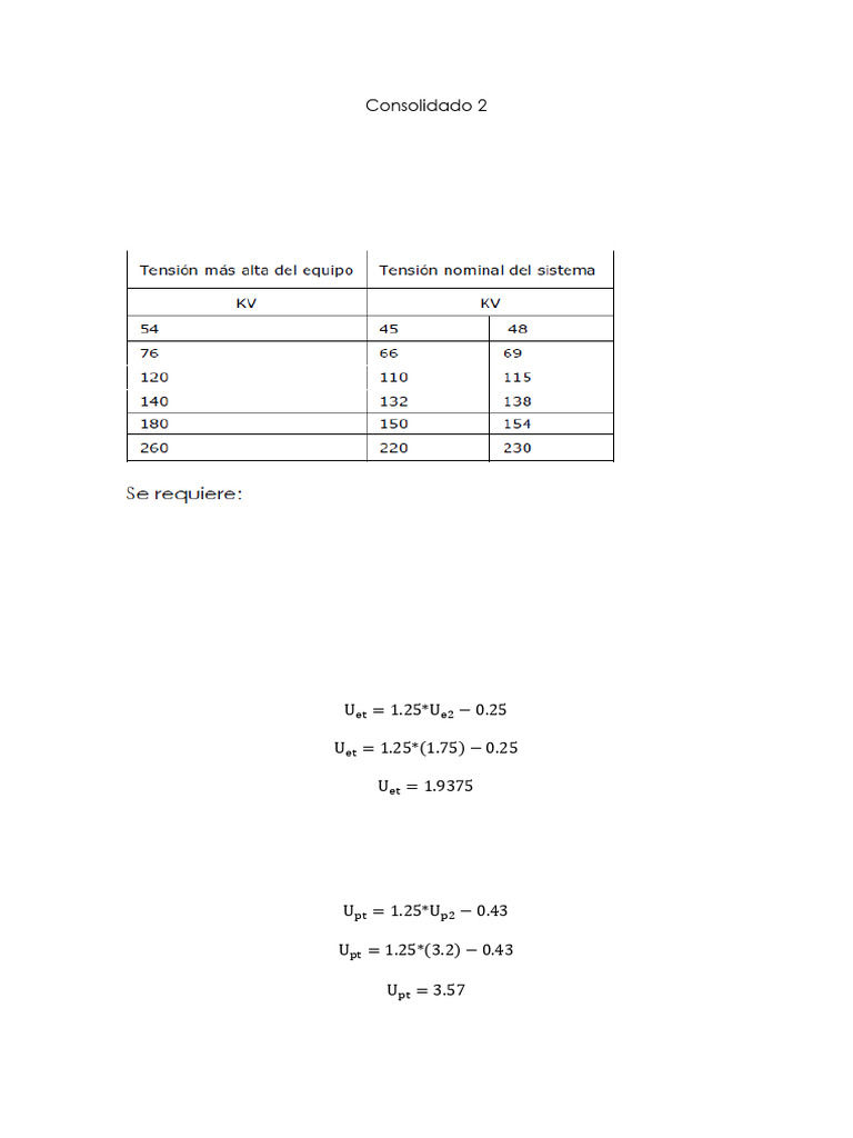 consolidado 2 | PDF | Ingenieria Eléctrica | Electricidad