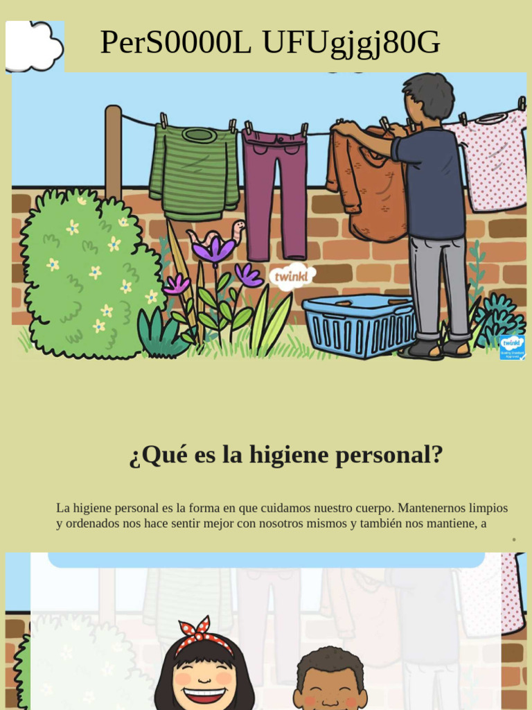 Importancia de la Higiene Personal | PDF | Higiene | Lavado de manos