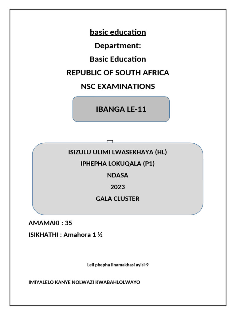 Udlame Nokuhlukumeza Ezinganeni Emgwaqeni | PDF