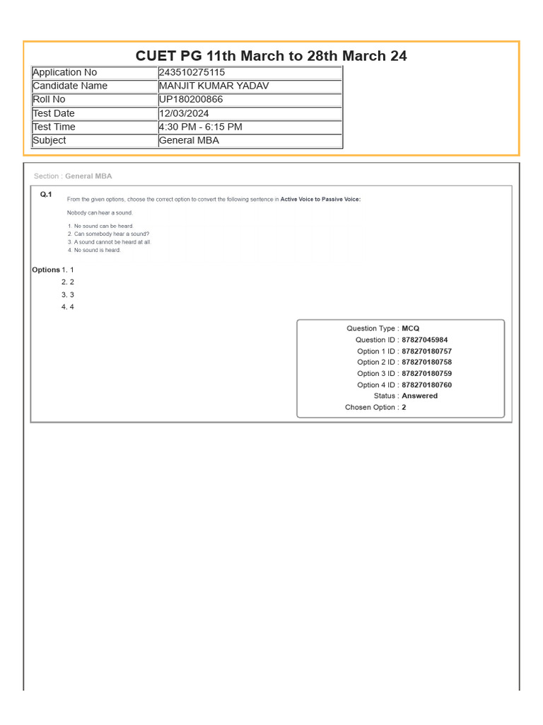 Https:/cdn3 Digialm com/per/g28/pub/2083/touchstone/AssessmentQPHT | PDF | Multiple Choice ...