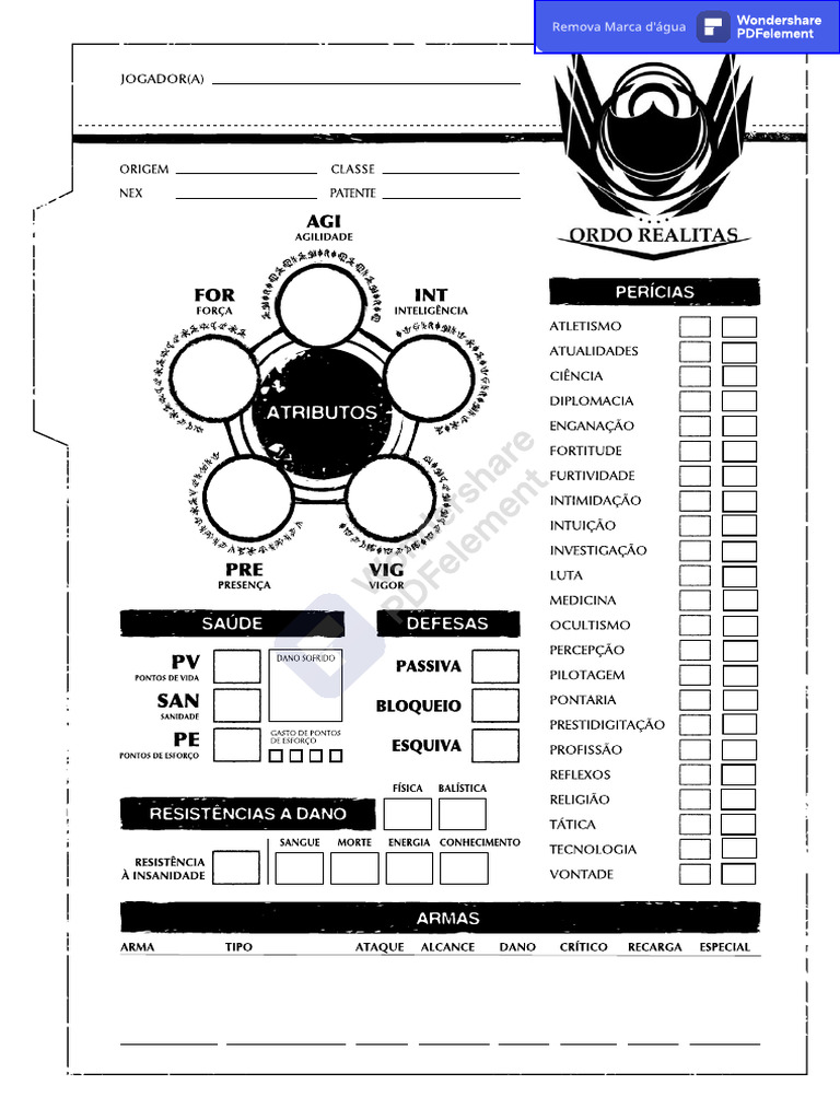 Ficha Do Mefistofeles | PDF