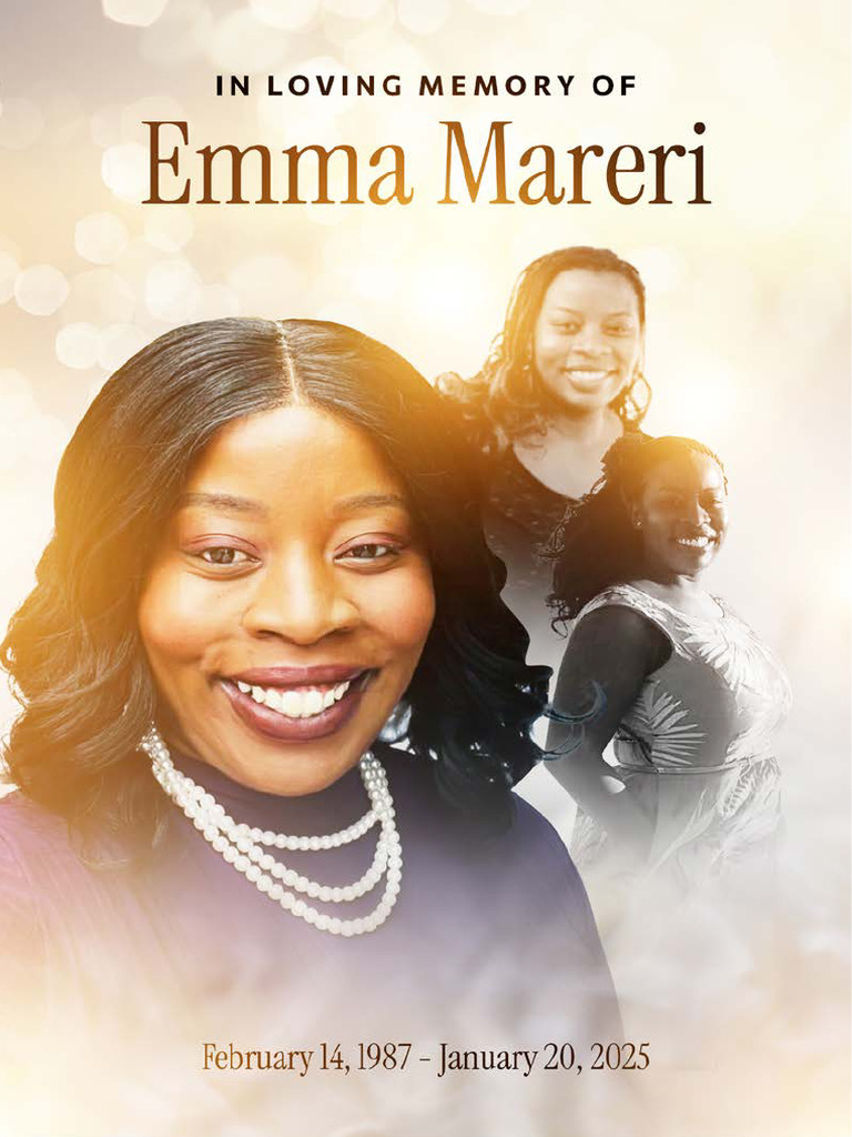 Emma Mareri Funeral Program 2025 | PDF | Love