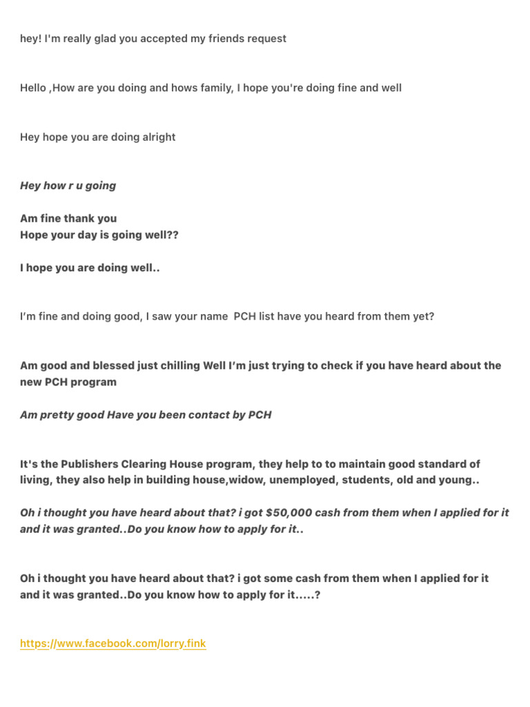 Hello ,How Are You Doing and Hows Family, I Hope You'Re Doing Fine… | PDF