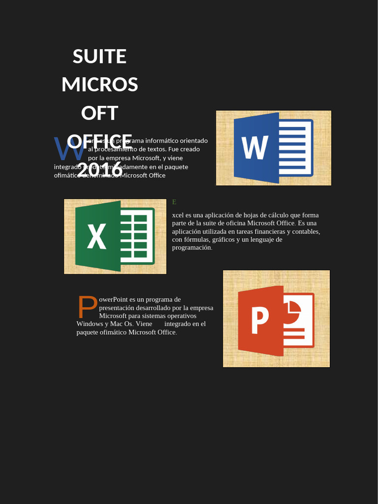 Aplicaciones de Microsoft Office 2016 | PDF