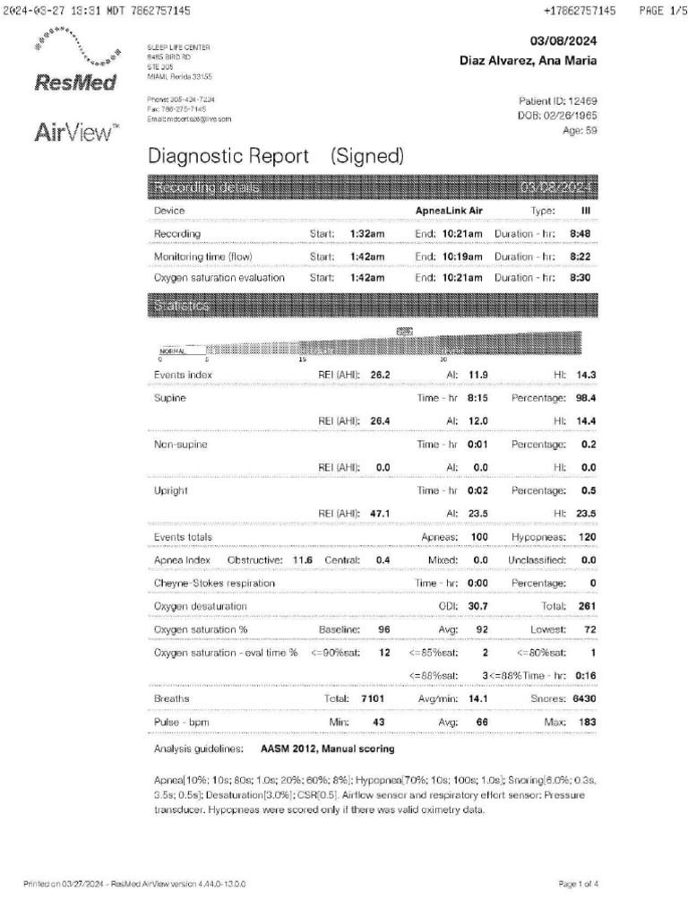 Sleep Study 2 | PDF