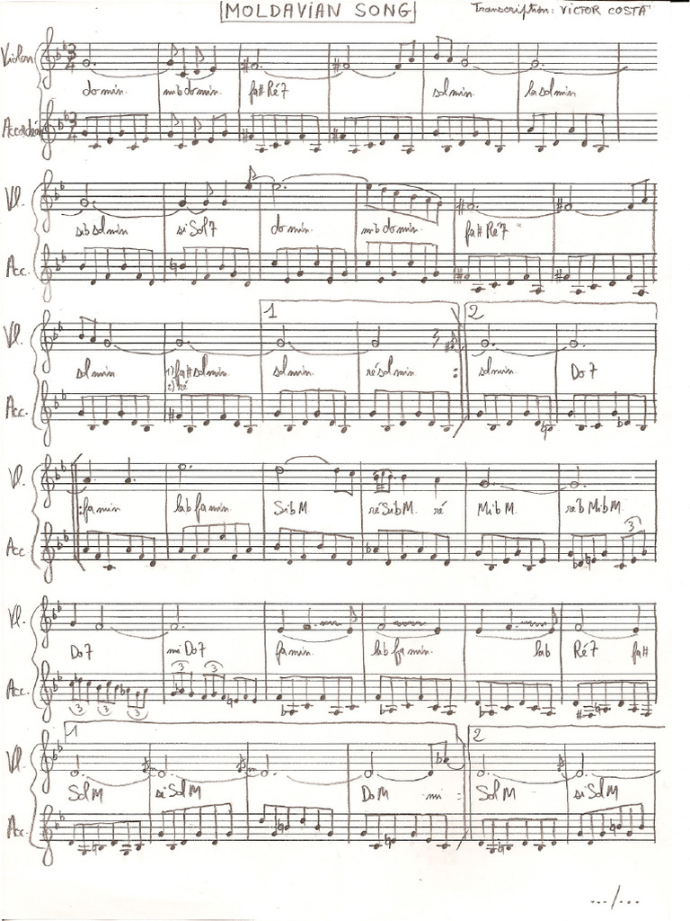 Moldavian Song 2 | PDF