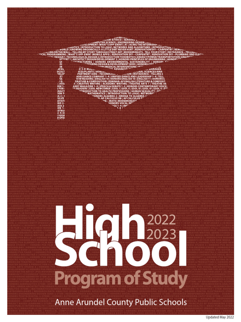 2022-23 HS Program of Study Anne Arundel County Public Schools | PDF | Science, Technology ...