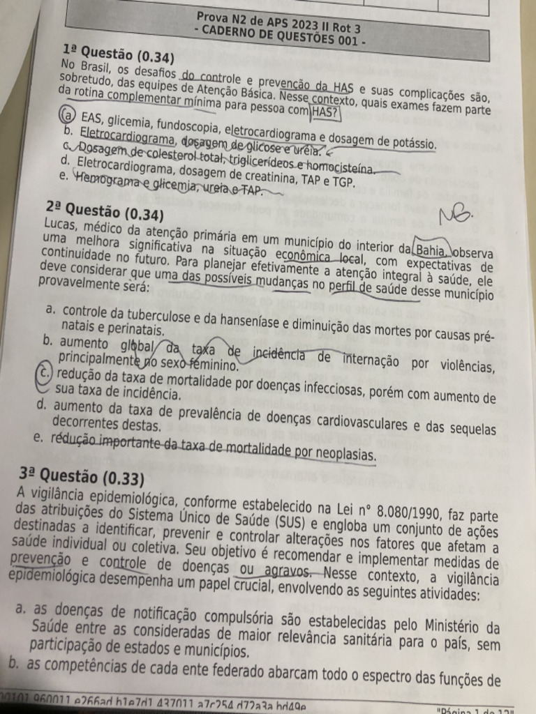 Aps Ii Rot 3 Tema A Prova | PDF