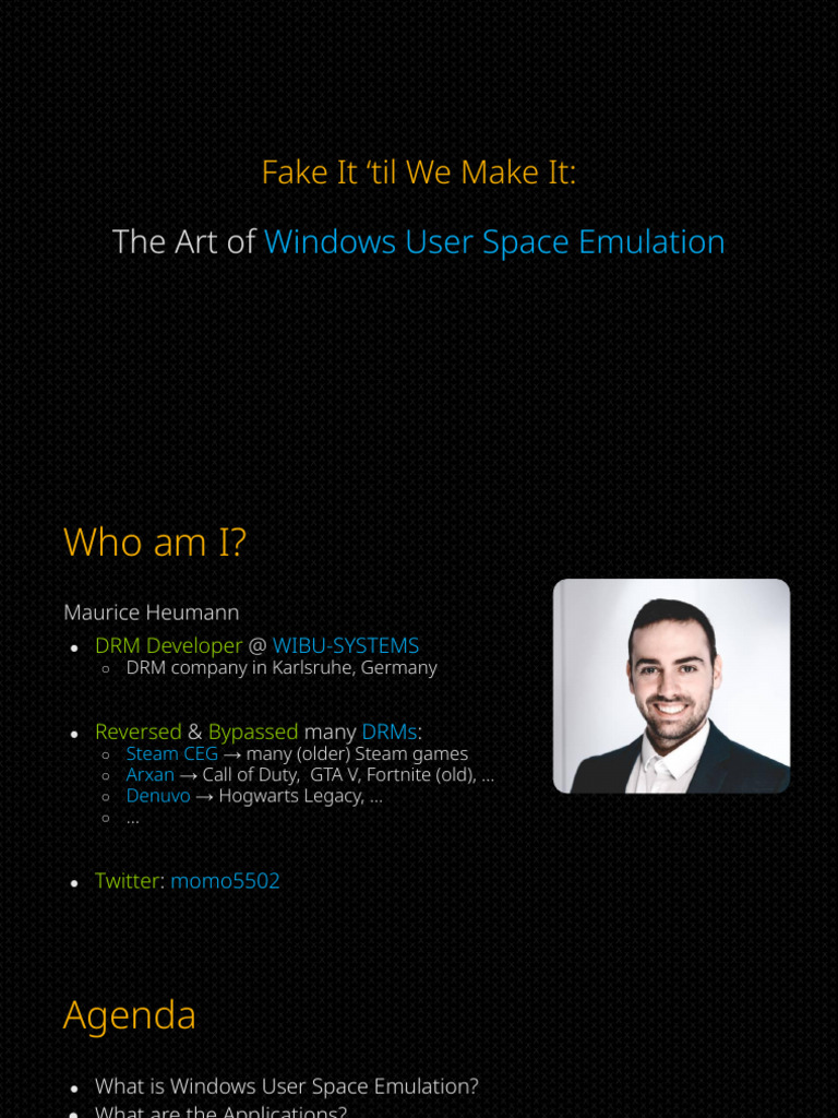 Windows User Space Emulation | PDF | Emulator | Thread (Computing)