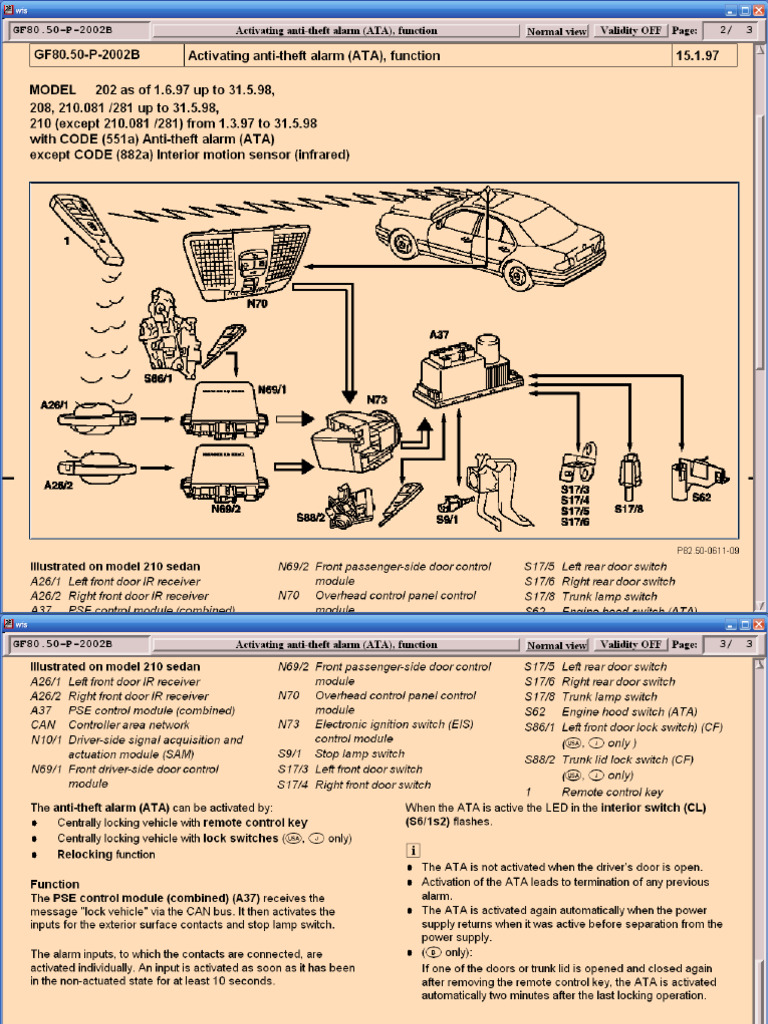 W210 Alarm up to 5.98 (1) | PDF