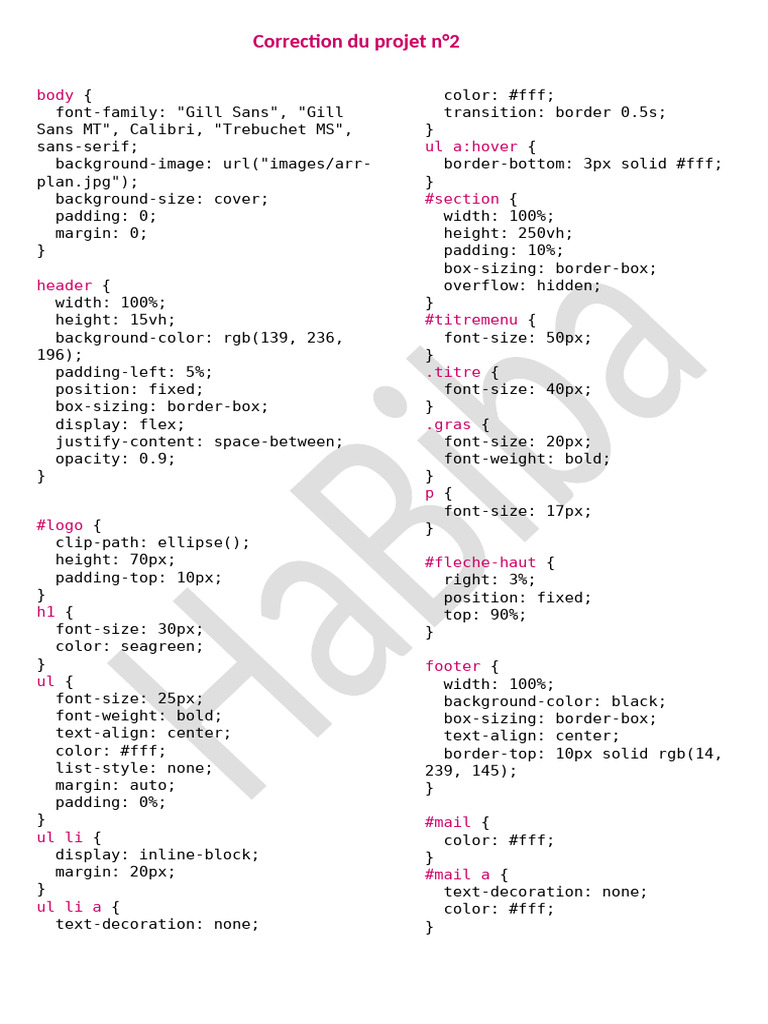 correction projet2 | PDF | Graphic Design | Graphical User Interfaces
