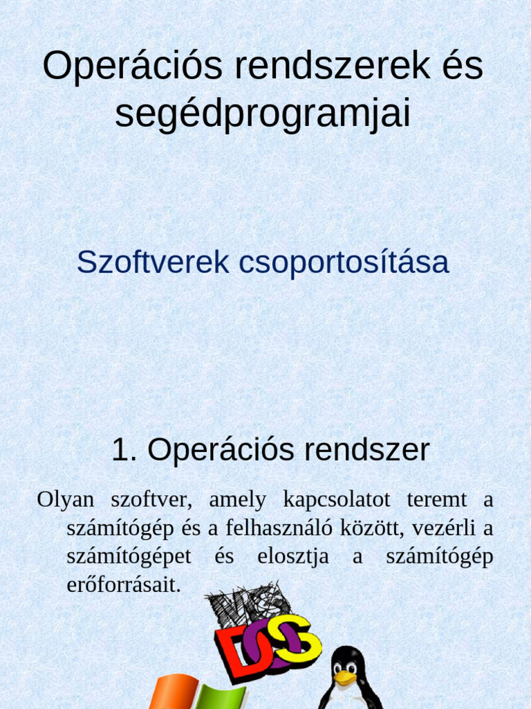 Informatika 8.osztály 3.óra-operacios_rendszer | PDF